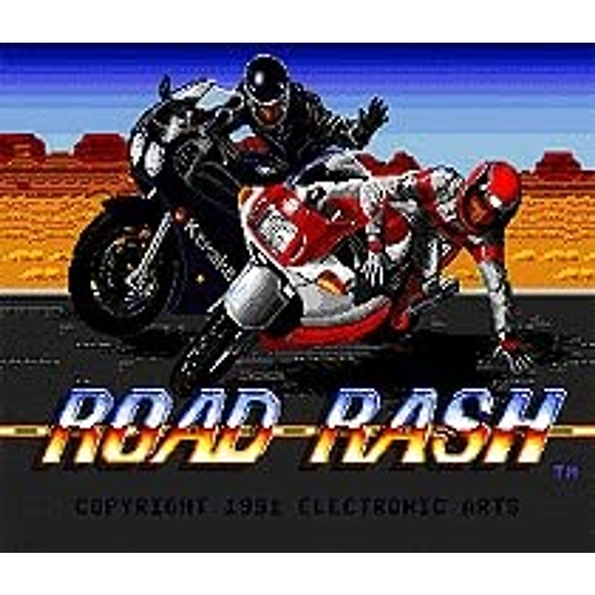 Road Rash 1-2-3 16 bit MD Game Card For Sega Mega Drive For Genesis-Road Race 3