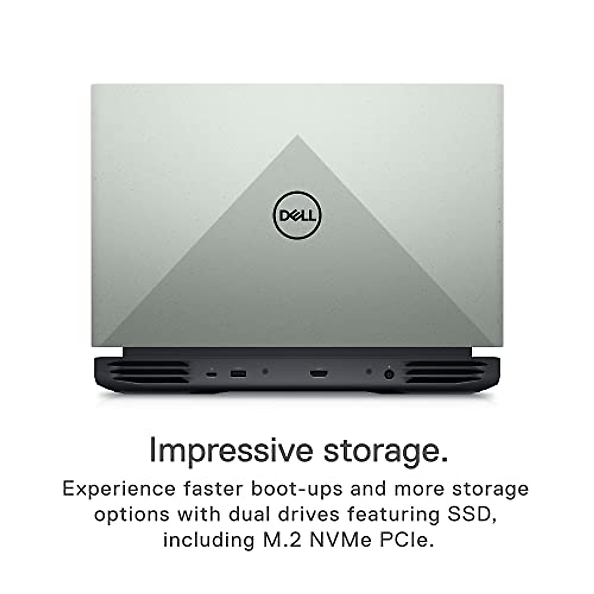 Dell G15 5520 15.6 Inch Gaming Laptop - FHD 120Hz Display, Intel Core i7-12700H, 16GB DDR5 RAM, 512GB SSD, NVIDIA RTX 3060 6GB GDDR6, Wi-Fi 6, Windows 11 - Spector Green