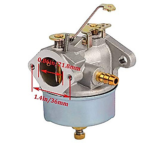 632230 632272 Carburetor Replacement for Troy Bilt Chipper Vac 47279 47261 65582V Deere 624D Tiller Tecumseh H30 H50 H60 HH60 HH70 Snowblower with 30727 Air Filter