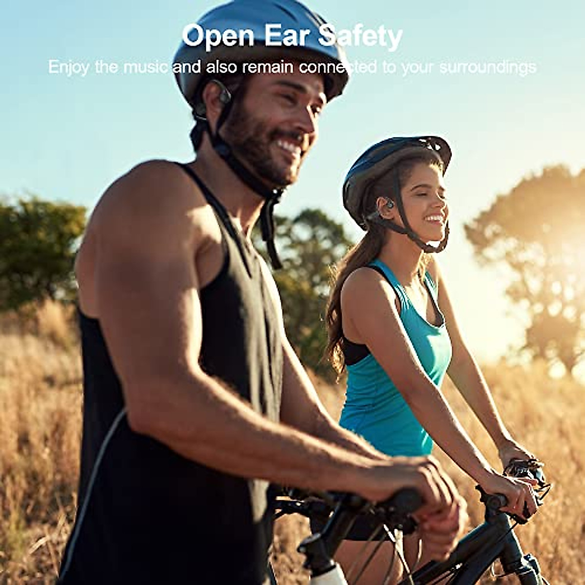 IYY Bone Conduction Headphones,Open-Ear Bluetooth Sport Headphones, Waterproof Wireless Headphones with Built-in Mic for Workout, Running, Hiking, Cycling