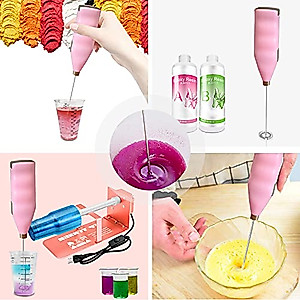 Epoxy Resin Electric Stirrer Hand-held Stainless Steel Drink Mixer Battery Type Resin Mixer Apply to Making DIY Glitter Tumbler Cups