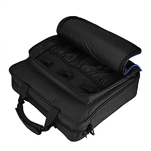 Travel Carrying Case, Portable Storage Bag Organizer for PS4 & PS4 Systems Multifunctional Travel Storage Bag Handbag/Shoulder Bag for Play Station VR Gear Console Equipment, Black