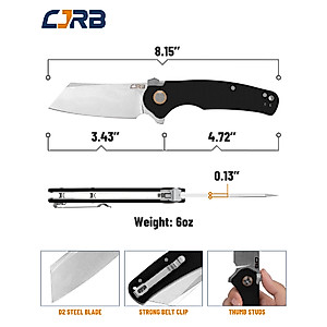 CJRB Crag Blue Bundled with Crag Black Great EDC Knife Companion