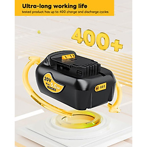 EpicSeren 20v Max Battery 5. 0A Replacement for Dewalt Battery 4Pack, Baterias Compatible with All Dewalt 20v Cordless Power Tool.
