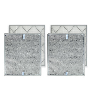 PUREBURG HE4FKPET Replacement Filter Compatible with Shark HE401 & HE402 HE405 Air Purifiers,2-Pack H13 HEPA Activated Carbon 2-in-1 4-Stage Filtration