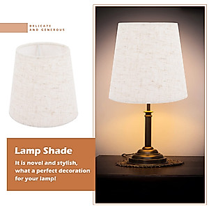 OSALADI Lamp Shades Drum Lamp Shade Cloth Lamp Shade Clip On Bulb Light Cover E14 Decorative Chandelier Protector Table Light Shell Cover Lamp Shade for Floor Table Wall Lamp Small Lamp Shades