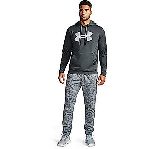 Under Armour mens Armour Fleece Big Logo Hoodie , Pitch Gray (012)/Halo Gray , XX-Large