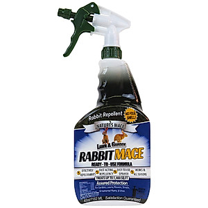 Nature’s MACE 40 Ounce Rabbit Repellent Spray, Rabbit Deterrent for Garden, Rabbit Repellent Outdoor, Rabbit Repellent for Garden, Safe for Dogs, Pets, People, & Plants