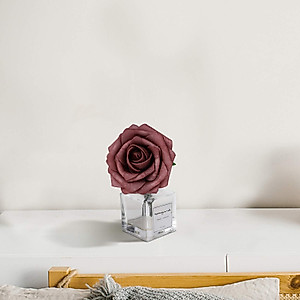 LIVILAN Dusty Rose Flowers Artificial Flowers Fake Roses Bulk Artificial Pink Flowers for Decoration Cakes Wedding Bouquets Party Table Centerpieces Floral Arrangements Home Decor Ornaments