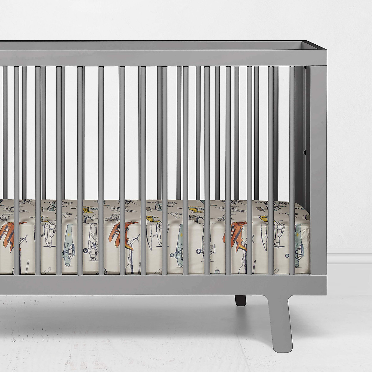 Glenna Jean Crib Sheet, Flying High, Beige, Standard