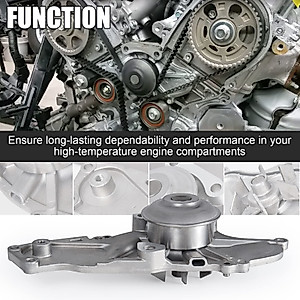 Somusen Timing Belt Kit with Water Pump Compatible with 2003-2018 Honda Accord Crosstour Odyssey Pilot Ridgeline MDX RDX RL TL TSX ZDX Saturn Vue 3.0L 3.5L 3.7L Replaces TKH002 TCKWP329 19200-RDV-J01