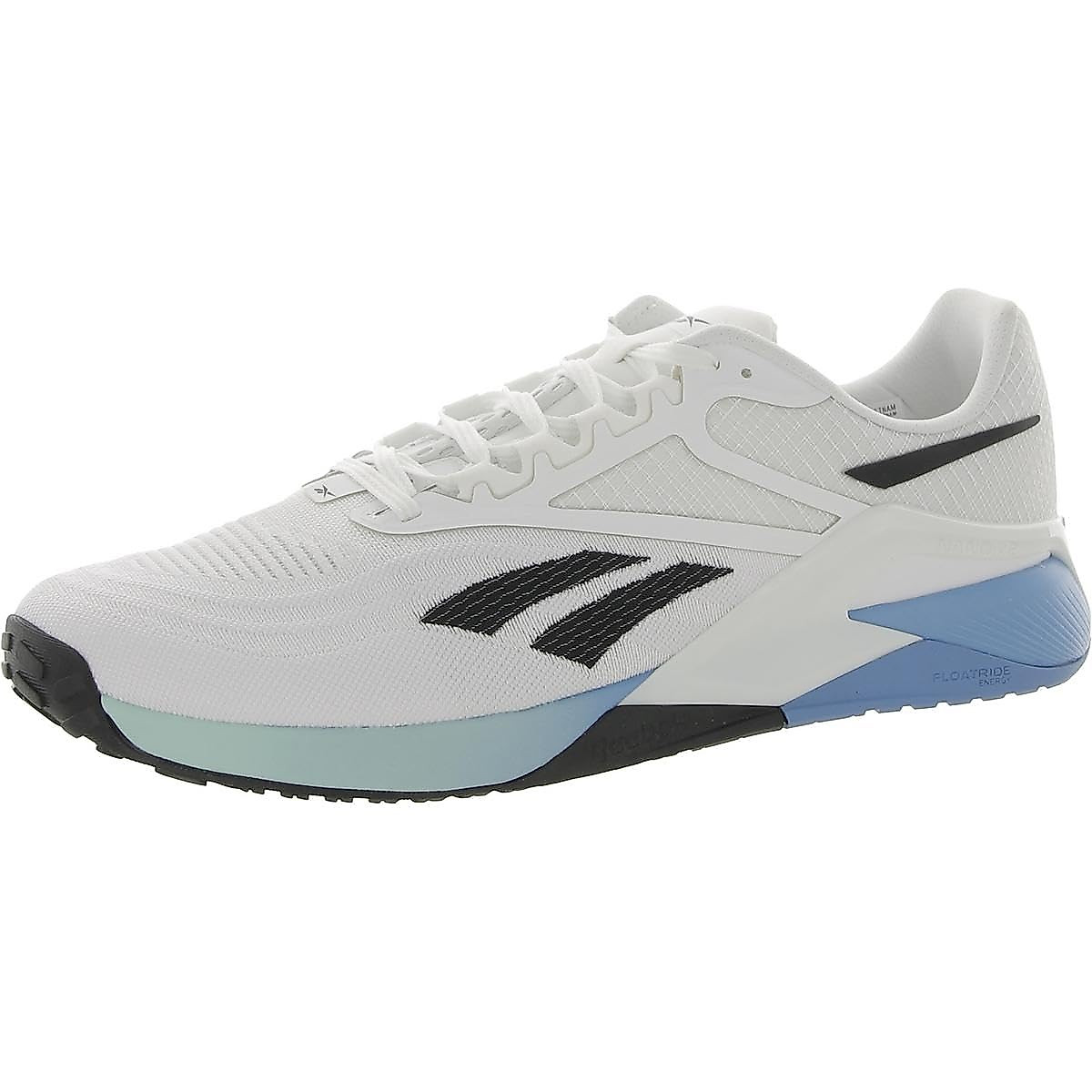 Reebok Men's Nano X2 Cross Trainer, White/Essential Blue/Hint Mint, 9.5