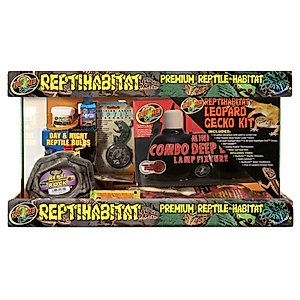 Zoo Med Laboratories SZMNTL10 Reptihabitat Leopard Gecko Kit, 10 Gallon