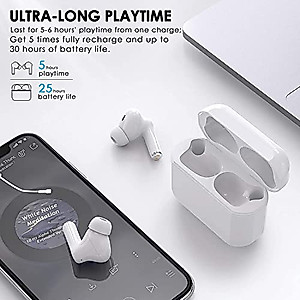 YZJSM Wireless Headphones, Noise Canceling Bluetooth Headphones Stereo Waterproof in-Ear Sports Bluetooth Headphones with Mini Charging Case and Built-in Microphon,for iPhone Android