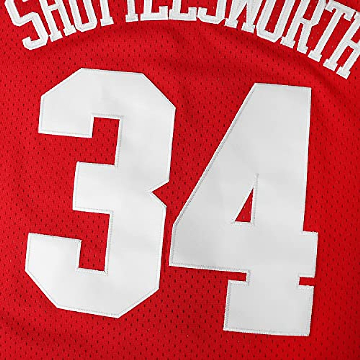 Jesus Shuttlesworth 34 Lincoln High School Basketball Jersey 90s Hip Hop Clothes for Party Men He Got Game Movie Jersey (Red, XX-Large)