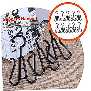 Unomor 10pcs Shoe Rack Foldable Shoe Rack Bike Hanging Hooks Towel Hook Towel Hook for Bike Shoe Holder Laundry Sock Drying Hanger Shoes Hanger Shoe Holder for Shop Shoe Hanging Hook