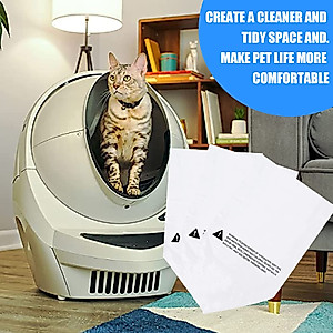 Waste Drawer Liners Compatible with Litter Box Robot, Replacement Waste Drawer Liners Compatible with Litter Bag Robot 3, 60 Pack Count Waste Bags, 9-11 Gallons