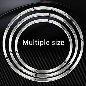 WEBUP Round Glass Tabletop Lazy Susan Rotating Serving Tray Heavy Duty Turntable For Dining Table, 26in/30in/34in/38in Large Swivel Plate, Transparent (Size : 78cm/30inch)