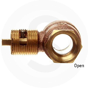 Hearth Products Controls HPC Fire 3/4-Inch Straight Gas Fire Pit Shut Off Valve Kit (MSAC-HC), Antique Copper Flange and Key