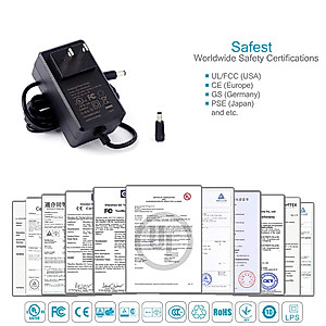 [UL Listed] Maxson 15V 2A Power Supply Charger (Input AC 100V-240V, Output DC 15 Volt 2 Amp 30 Watt) Adapter Switching Transformer Converter DC 5.5mm x 2.1mm / 5.5mm x 2.5mm Universal