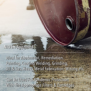 Honeywell North 5400 Series Niosh-Approved Full Facepiece Respirator, Small (54001S)