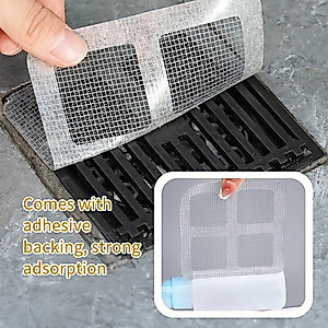 Disposable Filter Patches, 2024 Upgrade Disposable Floor Drain Filter Stickers Disposable Hair Drain Stickers, Disposable Shower Drain Hair Catcher for Bathroom Laundry Bathtub Kitchen (20PCS)