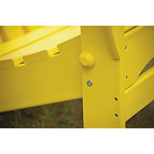 POLYWOOD AD5030LE Classic Folding Adirondack Chair, Lemon