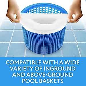 Impresa Products 20-Pack of Pool Skimmer Socks - Excellent Savers for Pool Filters, Baskets, and Skimmers - The Ideal Sock/Net/Saver to Protect Your Inground or Above Ground Pool