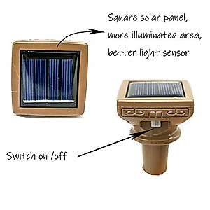 Square 8 Pack Solar Powered Wine Bottle Lights, 20 LED Waterproof Copper Cork Lights for Wedding, Christmas, Holiday, Garden, Patio, Pathway, Outdoor (Cool White)