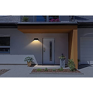 PLUSLED Modern Wall Sconce Outdoor Porch Light Waterproof Patio Lamp LED Wall Light Fixture Aluminum 13W 3000K Wall Lamp for Indoor & Outdoor use Garden Yard