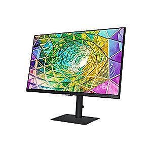 SAMSUNG ViewFinity S80A Series 27-Inch 4K UHD (3840x2160) Computer Monitor, HDMI, USB Hub, HDR10 (1 Billion Colors), Height Adjustable Stand, TUV-Certified Intelligent Eye Care (LS27A804NMNXGO),Black
