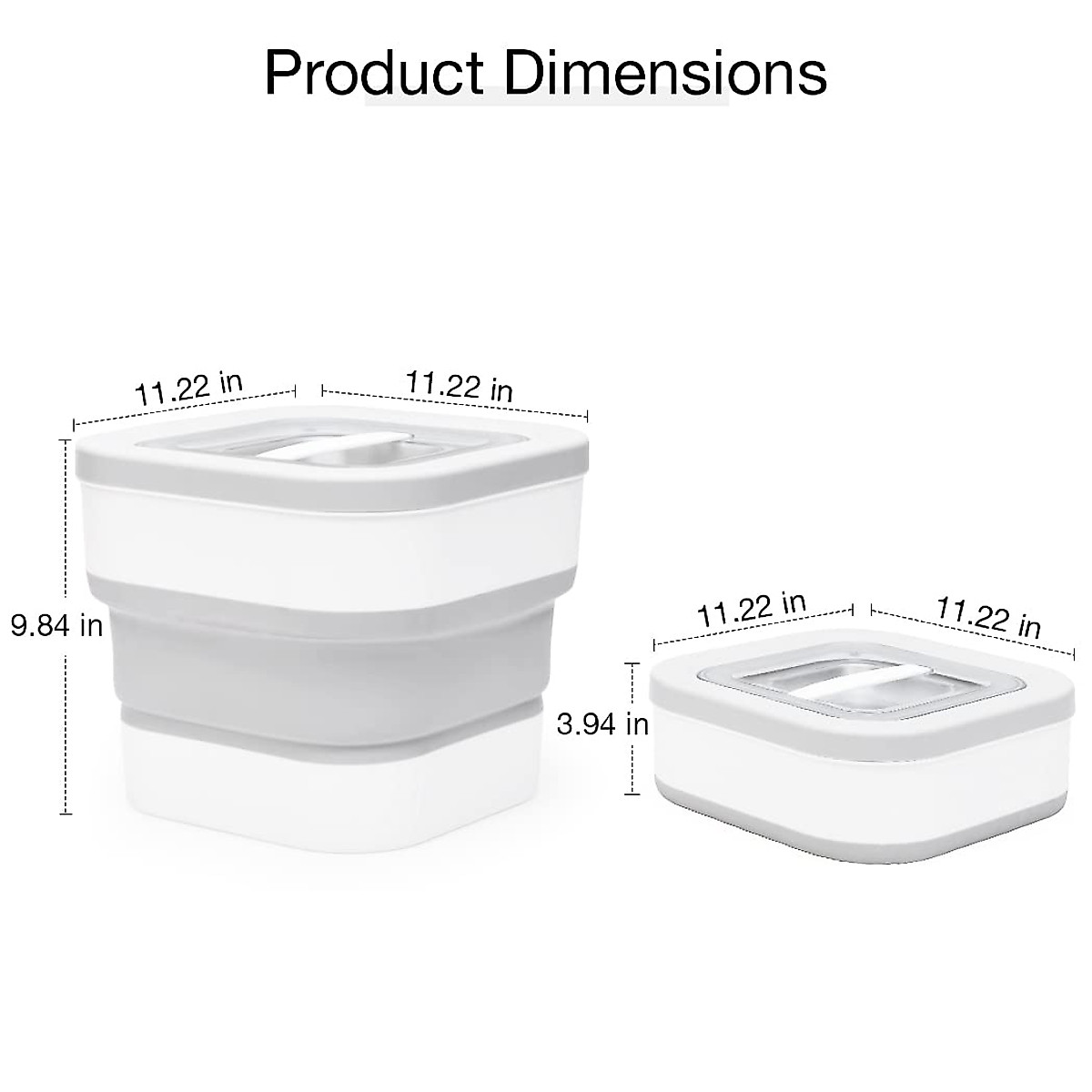 Conworld Laundry Detergent Container, Laundry Powder Dispenser with Scoop for Laundry Room Décor and Accessories, Space Saving Laundry Room Organization and Storage, Gray