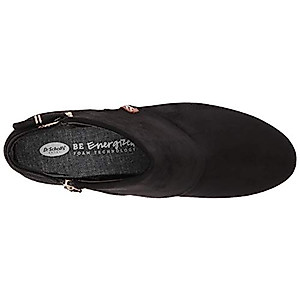 Dr. Scholl's Shoes womens Create Ankle Boot, Black Microfiber, 8.5 US