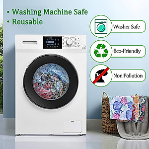 10 Pack Reusable Grocery Shopping Bags, SZUAH Foldable Shopping Bags Grocery Tote with Attached Pouch,Machine Washable Eco-Friendly.