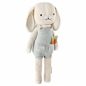 cuddle + kind Henry The Bunny Little 13" Hand-Knit Doll – 1 Doll = 10 Meals, Fair Trade, Heirloom Quality, Handcrafted in Peru, 100% Cotton Yarn