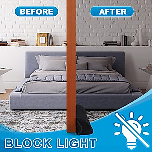 HomeProtect Under Door Draft Stopper 36 Inch Door Soundproofing Block Cold Air Wind/Breeze Noise Light, Weather Stripping Seal Sweep Improved Triangle Design More Fits 0 to 2" Gaps