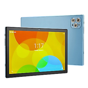 ciciglow 10.1in Tablet, 6GB RAM 128GB Storage, 1600x2560 IPS HD Display, Octa Core CPU, 8MP+24MP Camera, 5000mAh, 5G WiFi, GPS (Blue)