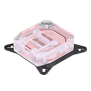 GPU Water Block, Computer Universal Water Cooling Block, GPU Waterblock Copper Base POM Cover with Waterway, Acrylic Water Cooling System Parts Radiator Clear Kits for DIY PC