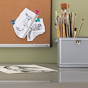 Quartet Push Pins, 1-Inch, Assorted Colors, 30 Pack (27954)