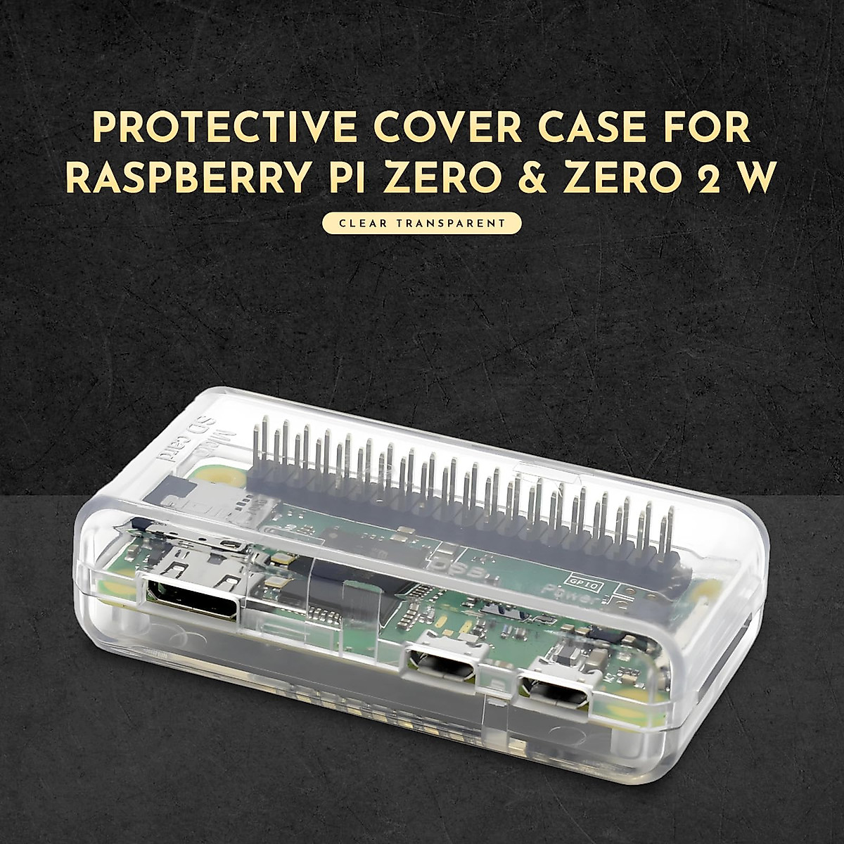 SB Premium Clear Case for Raspberry Pi Zero and Raspberry Pi Zero W Open Closed 2 in 1 Access to All Ports