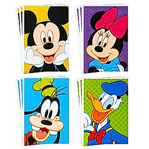 Hallmark Birthday Card Assortment (Kids Disney 12 Cards with Envelopes), 5STZ5015