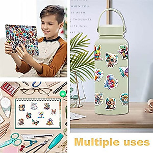 200 pcs Cute Animal vsco Vinyl Stickers, Kawaii Stickers for Girls, Cool Stickers for Boys, Sticker for Water Bottles, hydroflask, Laptop, Skateboard, Birthday Gifts for Kids, Girls, Boys, Teens