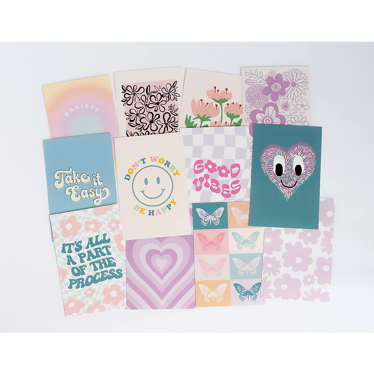 Artivo Danish Pastel Wall Collage Kit for Aesthetic Pictures 70 cards, for Teen, Girls Room Décor
