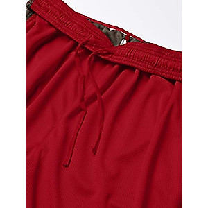 Profile Varsity Men's Big & Tall Athletic Shorts, Card Red/Charcoal, 3X
