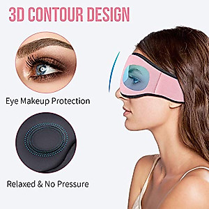 MUSICOZY Sleep Headphones 3D Bluetooth 5.2 Sleep Mask Sports Headband Wireless Music Earbuds for Side Sleepers Running Travel Yoga Meditation, Pack of 2