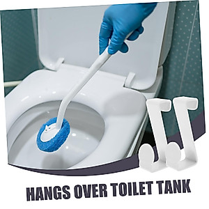 UKCOCO 2pcs multifunctional z hook kids potty hook door hook hangers over The door Hook washbasin hangers cabinet handle Household Organize Hook towel white plastic child hat hook