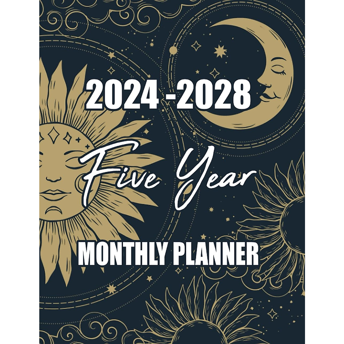 2024-2028 Five Year Monthly Planner: 5 Year 60 Months from January 2024 to December 2028 Agenda Schedule Organizer with federal holidays