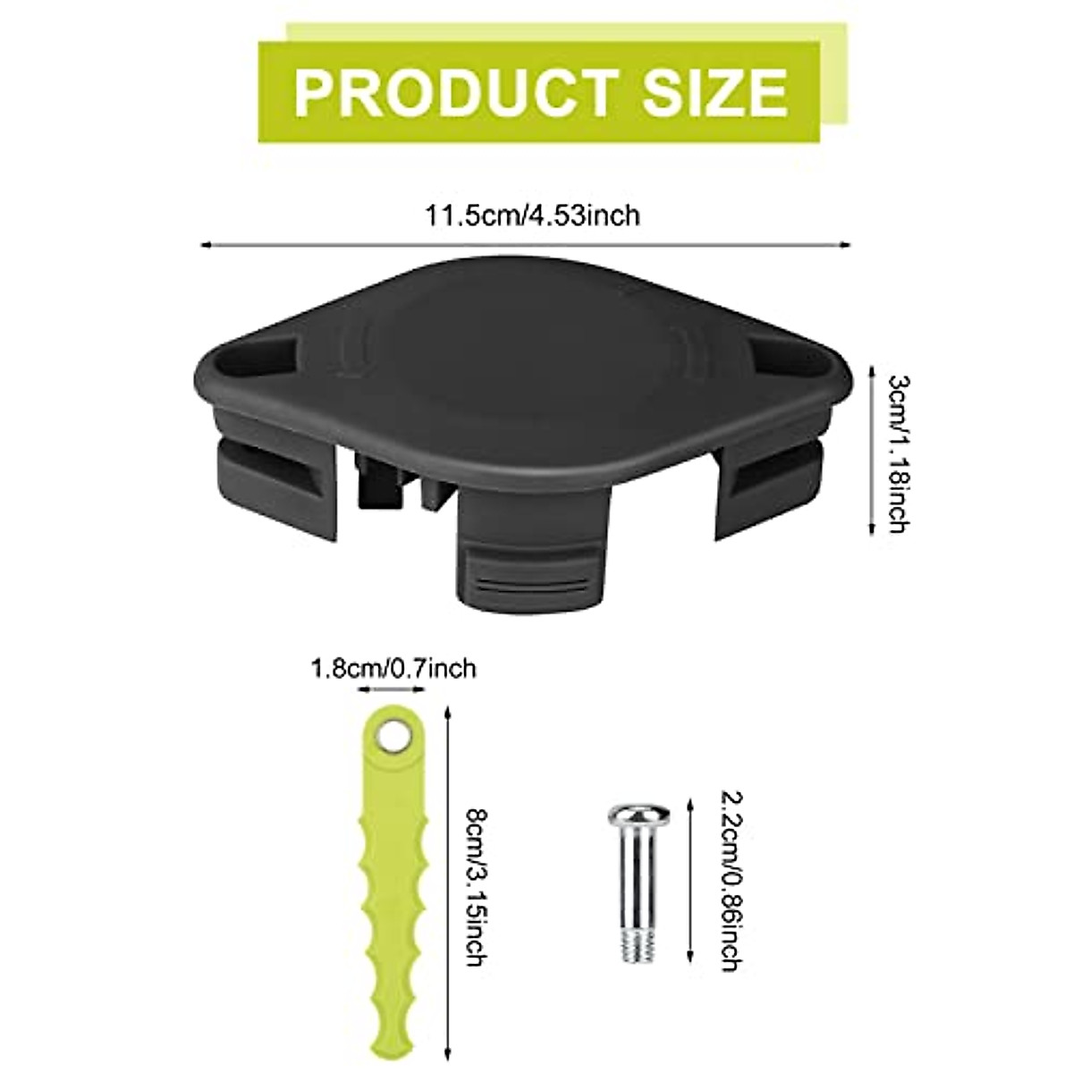 THTEN ACFHRL2 Weed Eater Bladed Head Compatible with Ryobi 18V, 24V, and 40V String Trimmers, Fits for RY40210, RY40210A, ACFHRL2 with 6 Replacement Blades