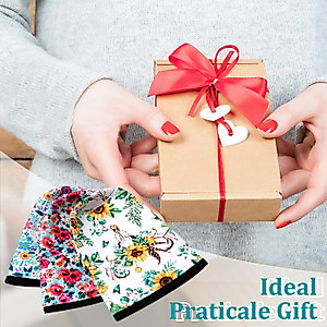 Reusable Iced Coffee Sleeve for Cold Drink Cups, Neoprene Insulator Cup Cover Holder Compatible with Starbucks Dunkin McDonalds Coffee - 3mm Thick (Large Size 30-32oz, Flowers Style