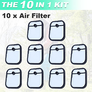 Adefol 8 x 528074701 Air Filter for RedMax Red Max BCZ230TS BCZ2450S BCZ2460S BCZ260TS BCZ2650S BCZ2660TS Husqvarna 426LST 430LS Trimmer Brushcutter